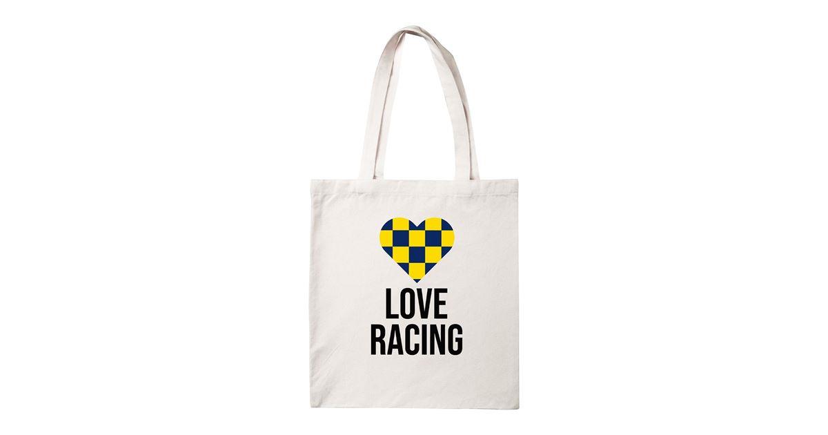Gift at Races. Love Racing Tote Bag